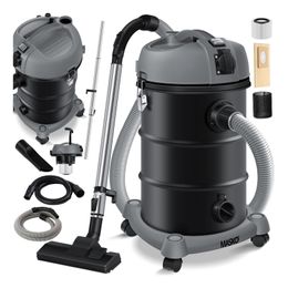 Masko&reg; 6IN1 Industriestaubsauger Staubsauger Nass Trocken Sauger Aschesauger 2300W + Steckdose ? Blasfunktion ? Trocken-Saugen & Nass-Saugen Industrie-Sauger mit & ohne Beutel beutellos