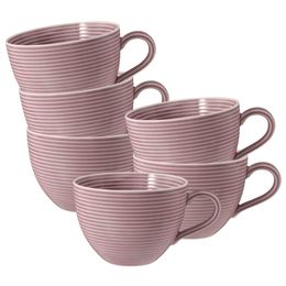 Seltmann Weiden Milchkaffeetassen Beat Color Glaze 0,35 l 6er Set