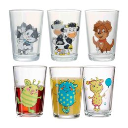 Ritzenhoff & Breker Ritzenhoff & Breker Kindergläser Hoftiere und Monsterchen 205 ml 6er Set