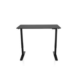 hjh OFFICE Schreibtisch STAND CARBON 120 x 60 cm elektrisch höhenverstellbar Schwarz