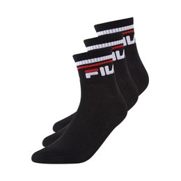 Fila Socken Damen Gr&ouml;&szlig;e 43/46 rot / schwarz / wei&szlig;