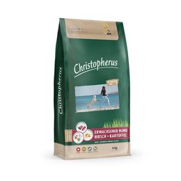 CHRISTOPHERUS Getreidefrei Hirsch und Kartoffel Hunde-Trockenfutter getreidefrei 4kg