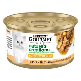 Gourmet Nature's Creations Truthahn Katzen-Nassfutter naturbelassen 12x85g