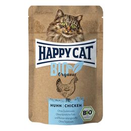 Happy Cat Bio Pouch Huhn Katzen-Nassfutter getreidefrei 12x85 g