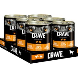 Crave Dose mit Huhn und Truthahn Hunde-Nassfutter getreidefrei 6x400g