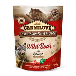 Carnilove Dog Pouch Pat&eacute; - Wild Boar with Rosehips Hunde-Nassfutter getreidefrei 12x300g