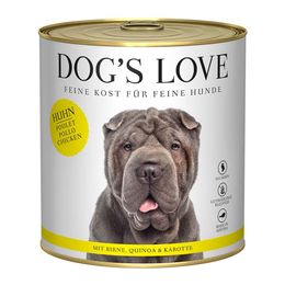 DOG’S LOVE Dog's Love Classic Huhn mit Birne, Quinoa und Karotte Hunde-Nassfutter Mono-Protein 6x800g