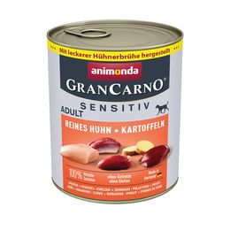 animonda GranCarno Sensitiv Huhn und Kartoffel Hunde-Nassfutter getreidefrei 6x800g