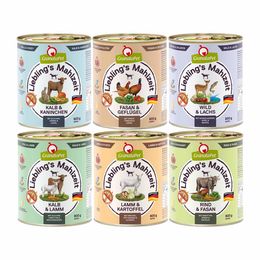 Granatapet Liebling's Mahlzeit Mixpaket Hunde-Nassfutter getreidefrei 36x800g