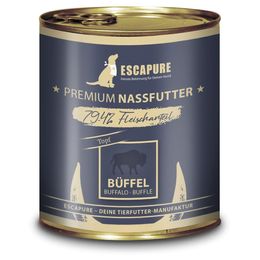 Escapure B&uuml;ffel Topf Hunde-Nassfutter getreidefrei 6x800g