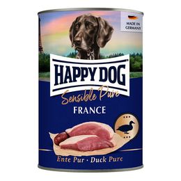 Happy Dog Sensible Pure France (Ente) Hunde-Nassfutter getreidefrei 24x400g