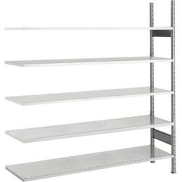 Sch&auml;fer Shop SSI Sch&auml;fer Archivregal, Anbaufeld, 5 B&ouml;den, B 1285 x T 300 mm, verzinkt