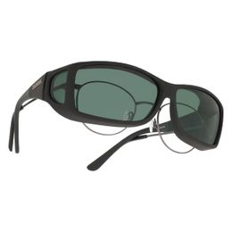 Cocoons Fitover ML | Überzieh-Sonnenbrille | Unisex | Fassung: Quadratisch, Kunststoff, Schwarz | Glasfarbe: G15