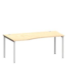 Sch&auml;fer Shop Sch&auml;fer Shop Genius Freiformschreibtisch MODENA FLEX, Ansatz links B 1800 mm, Ahorn