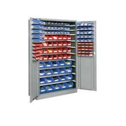 Sch&auml;fer Shop Magazinschrank Sch&auml;fer Shop Select, mit Ausstattung, B 1200 x T 500 x H 1935 mm, Stahl, wei&szlig;aluminium RAL 9006