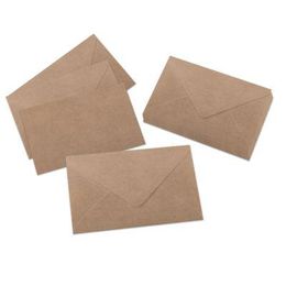 Briefumschl&auml;ge Sigel 'Nature', C6, 24 St&uuml;ck, PEFC-zertifiziert, Kraftpapier, braun