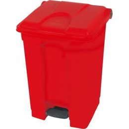 Tretabfallsammler aus Polyethylen 70 l, rot