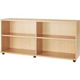 Sch&auml;fer Shop Sch&auml;fer Shop Select Anstellregal, aus Holz, 2 Fachb&ouml;den, B 1600 mm x T 421 x H 750 mm, Ahorn