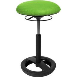 Topstar Stehhilfe Sitness HIGH BOB, f&uuml;r ergonomisches Sitzen, h&ouml;henverstellbar, Schwingeffekt, H 490-700 mm, apfelgr&uuml;n, Gestell schwarz pulverbeschichtet