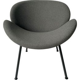 meet by Paperflow Sessel SMILE, Polyurethaneschaum, bis 120 kg, Stahl & Polyester, schwarz & anthrazit