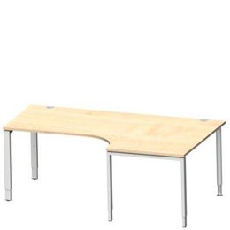 Sch&auml;fer Shop Sch&auml;fer Shop Genius Winkelschreibtisch MODENA FLEX 90&deg;,Ansatz rechts, B 2000 mm, Ahorn