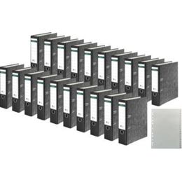 Sch&auml;fer Shop Sch&auml;fer Shop Select Ordner, DIN A4, R&uuml;ckenbreite 80 mm, 20 St&uuml;ck + GRATIS 1 PP-Ordner-Register A-Z,