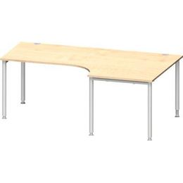 Sch&auml;fer Shop Sch&auml;fer Shop Genius Winkelschreibtisch MODENA FLEX 90&deg;, Ansatz rechts, B 2000 mm, Ahorn