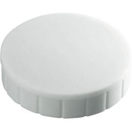 Maul Solidmagnete, &oslash; 20 x 7,5 mm, 10 St&uuml;ck, wei&szlig;