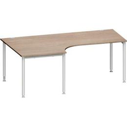 Sch&auml;fer Shop Sch&auml;fer Shop Genius Winkelschreibtisch MODENA FLEX 90&deg;, Ansatz links, B 2000 mm, Eiche