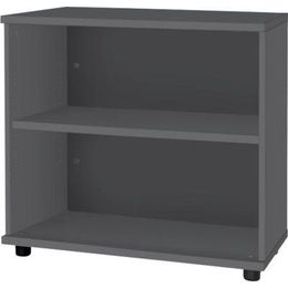Sch&auml;fer Shop Sch&auml;fer Shop Select Anstellregal, aus Holz, 2 Fachb&ouml;den, B 800 mm x T 421 x H 750 mm, graphit
