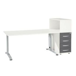Sch&auml;fer Shop Sch&auml;fer Shop Select B&uuml;rom&ouml;belset LOGIN 2-teilig, Schreibtisch B 1600 mm
