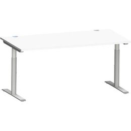 Sch&auml;fer Shop Sch&auml;fer Shop Genius Schreibtisch MODENA FLEX, 1600 x 800 mm, wei&szlig;