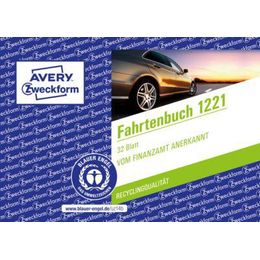 Avery Zweckform Avery&reg; Zweckform Fahrtenbuch 1221, f&uuml;r PKW, A6 quer, Ausf&uuml;llhilfe/Gesamt&uuml;bersicht/Jahresabrechnung, Blauer Engel, wei&szlig;, 32 Blatt f&uuml;r 310 Fahrten