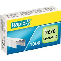 Rapid Heftklammern 26/6 mm, 1000St