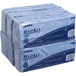 Wischt&uuml;cher Wypall&reg; X50, B 245 x L 416 mm, Interfold, lebensmittelgeeignet, 6 x 50 St&uuml;ck, blau