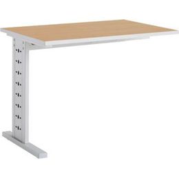 Sch&auml;fer Shop Sch&auml;fer Shop Select Ansatztisch Moxxo IQ, Rechteck, C-Fu&szlig;, B 1000 x T 600 x H 735 mm, Buche-Dekor