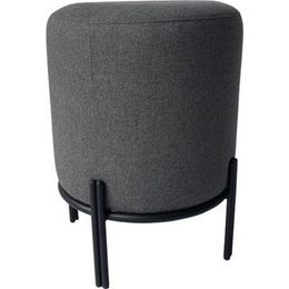 meet by Paperflow Hocker Nest, mit Schutzkappen, Polyester & Stahl, anthrazit