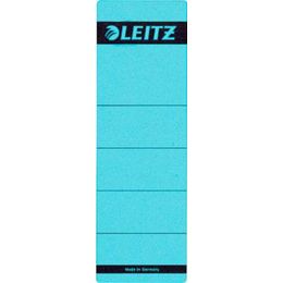 R&uuml;ckenschild Leitz&reg;, R&uuml;ckenbreite 80 mm, selbstklebend, 10 St&uuml;ck, blau