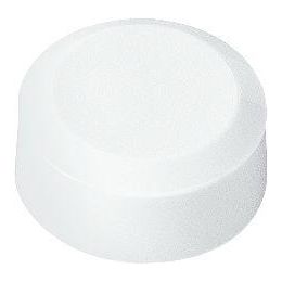 Rundmagnete Maul, Kunststoff & Metall, Feinstruktur, Haftkraft 170 g, &oslash; 15 x 7,5 mm, wei&szlig;, 20 St&uuml;ck