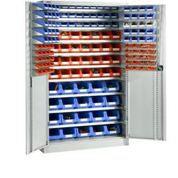 Sch&auml;fer Shop Magazinschrank Sch&auml;fer Shop Select, mit Ausstattung, B 1200 x T 500 x H 1935 mm, Stahl, lichtgrau