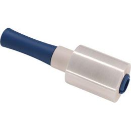 Komplettset 6 Rollen PE-Mini-Stretchfolien, transparent, 100 mm breit + 1 Abroller
