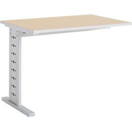 Sch&auml;fer Shop Sch&auml;fer Shop Select Ansatztisch Moxxo IQ, Rechteck, C-Fu&szlig;, B 1000 x T 600 x H 735 mm, Ahorn-Dekor