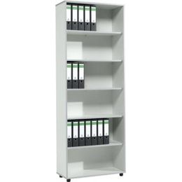 Sch&auml;fer Shop Sch&auml;fer Shop Select Regal MOXXO IQ, Holz, 6 F&auml;cher, 6 OH, B 801 x T 362 x H 2168 mm, lichtgrau