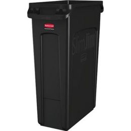 Rubbermaid Slim Jim&reg; Abfallbeh&auml;lter, 87 Liter, schwarz