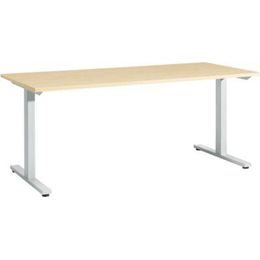 Sch&auml;fer Shop Sch&auml;fer Shop Select Schreibtisch Start Off, T-Fu&szlig;, Rechteck, Stahl/Holz, B 1800 x T 800 x H 735 mm, ahorn