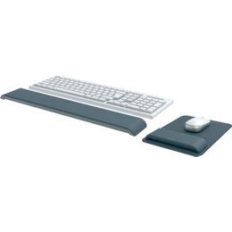 Leitz Ergo Mauspad mit Handgelenkauflage + Ergo Handgelenkauflage f&uuml;r Tastaturen, ergonomisch, h&ouml;henverstellbar, rutschfest, dunkelgrau