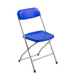 Nowy Styl Klappstuhl Polyfold, blau/wei&szlig;alu, 2 St&uuml;ck