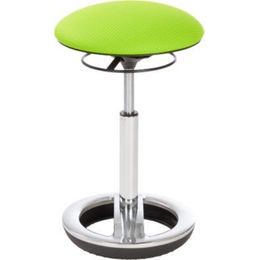 Topstar Stehhilfe Sitness HIGH BOB, f&uuml;r ergonomisches Sitzen, h&ouml;henverstellbar, horizontaler Schwingeffekt, H 490-700 mm, apfelgr&uuml;n, Gestell verchromt