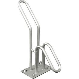 B&uuml;gelparker, 1-seitig, f&uuml;r Reifen bis B 55 mm, B 220 x T 440 x H 450 mm, Stahl feuerverzinkt, 1 Einstellplatz, montiert