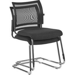 Topstar Freischwinger SEAT POINT, Netz, ohne Armlehnen, stapelbar, im 2er-Set, schwarz